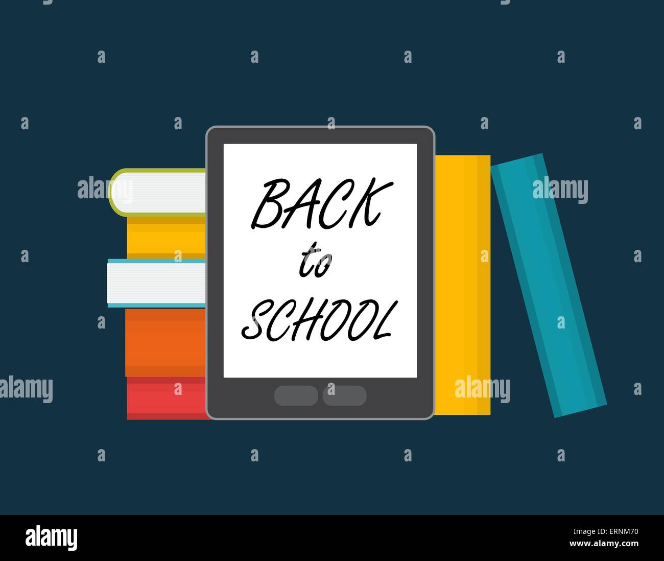 Back to School Label Concept Illustration Stock Vector Image & Art - Alamy