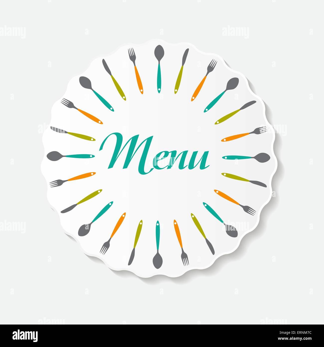 Restaurant Menu Background Template Vector Illustration Stock Vector ...
