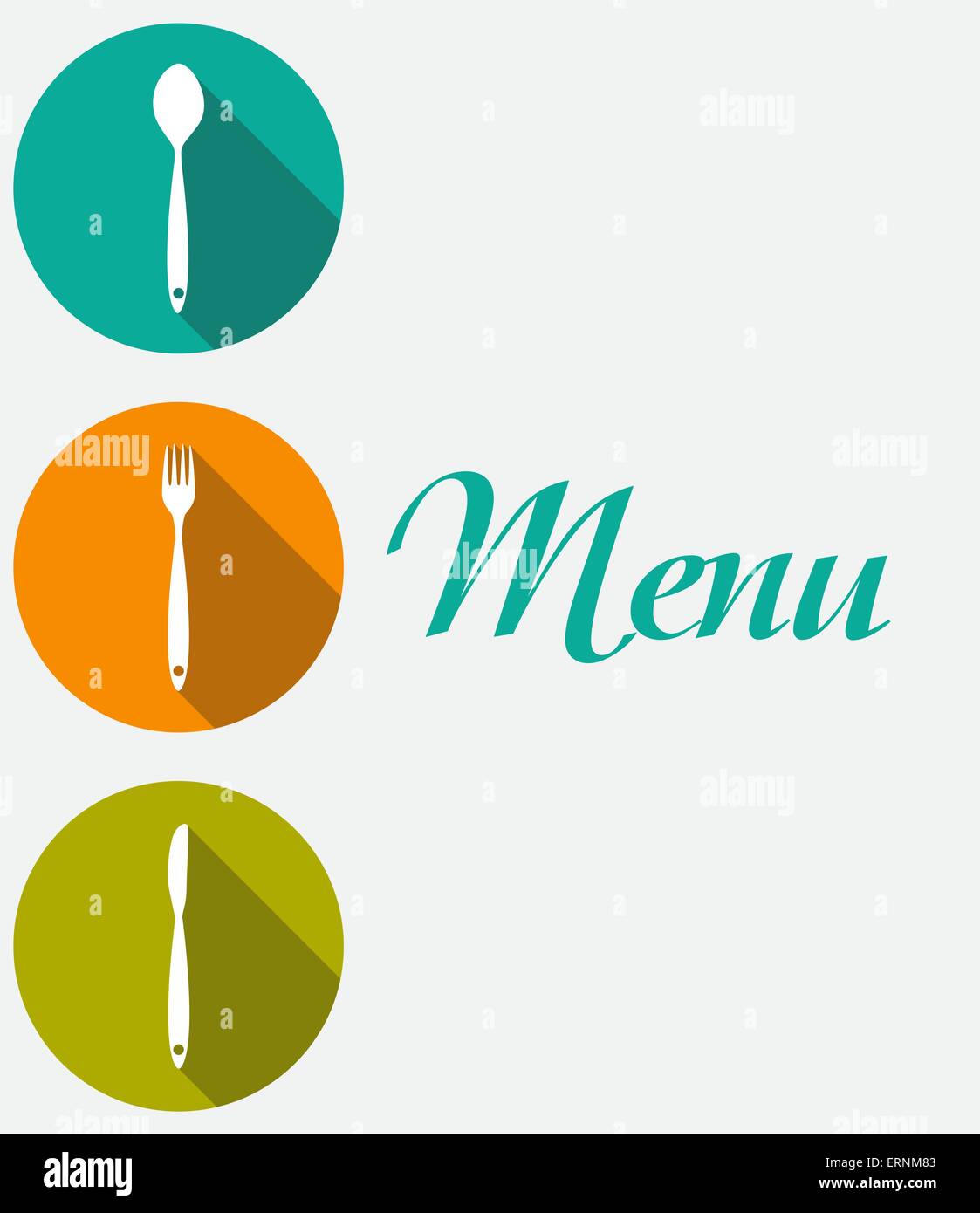 Restaurant Menu Background Template Vector Illustration Stock Vector ...