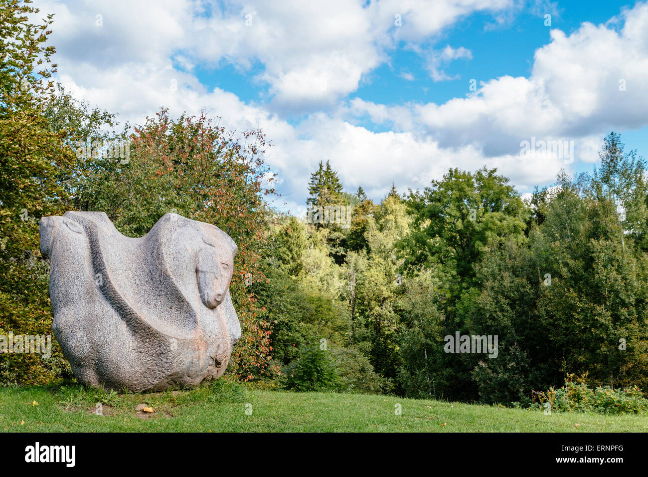 Sculptures by Indulis Ranka in the Folk Song Park, Turaida Museum ...