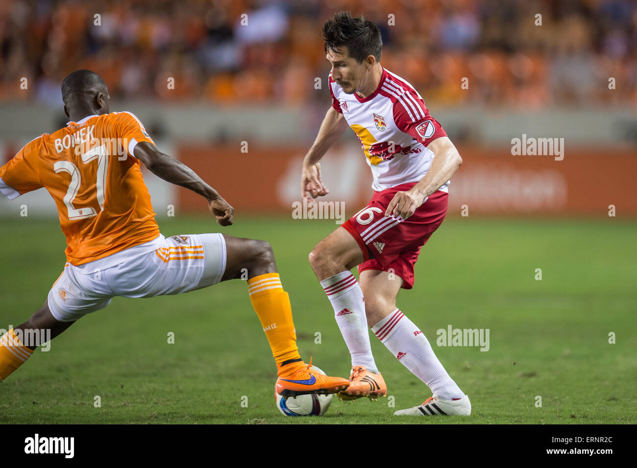Houston, Texas, USA. 5th June, 2015. New York Red Bulls midfielder ...