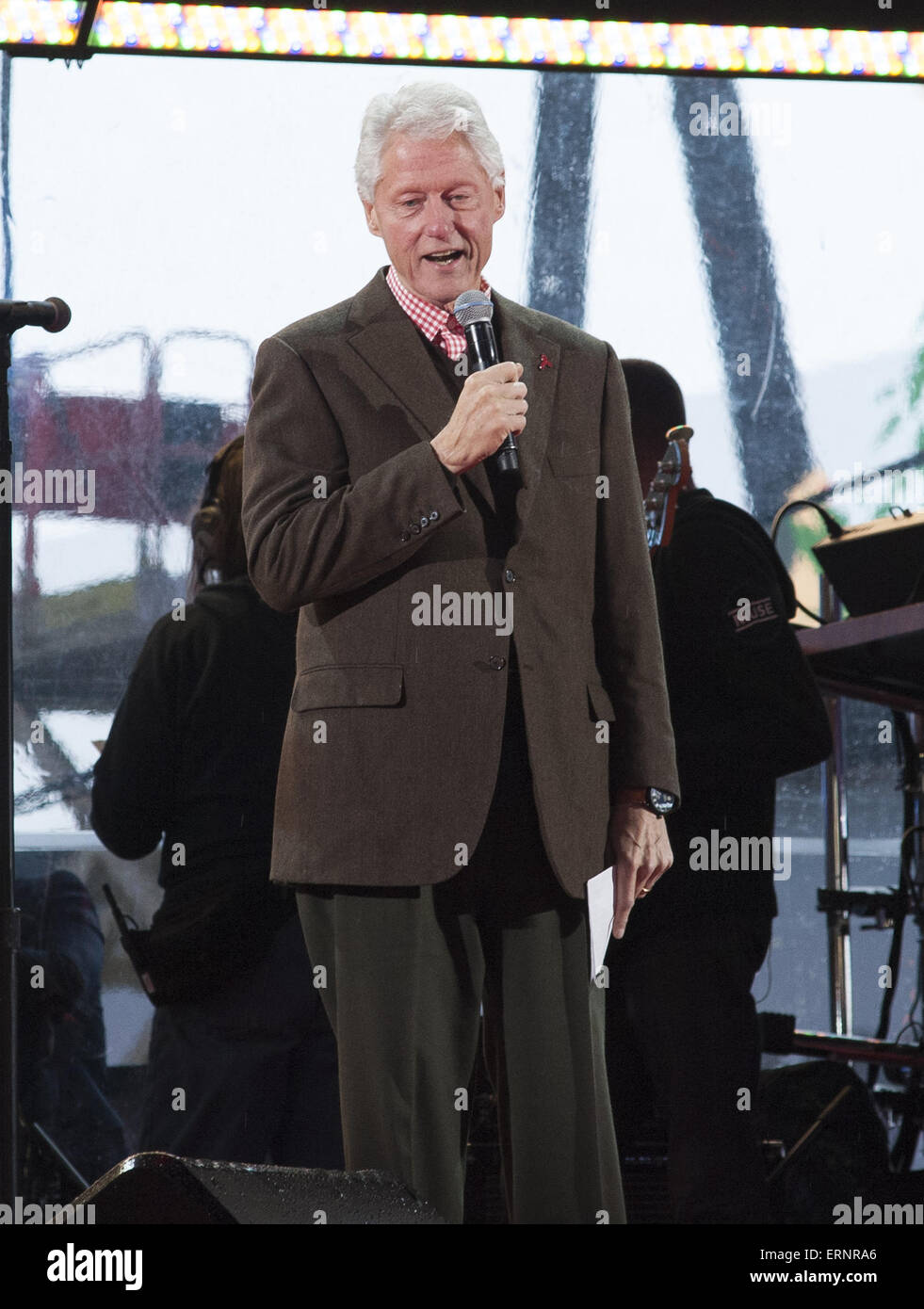 World Aids Day Concert in Times Square Featuring: Bill Clinton Where ...