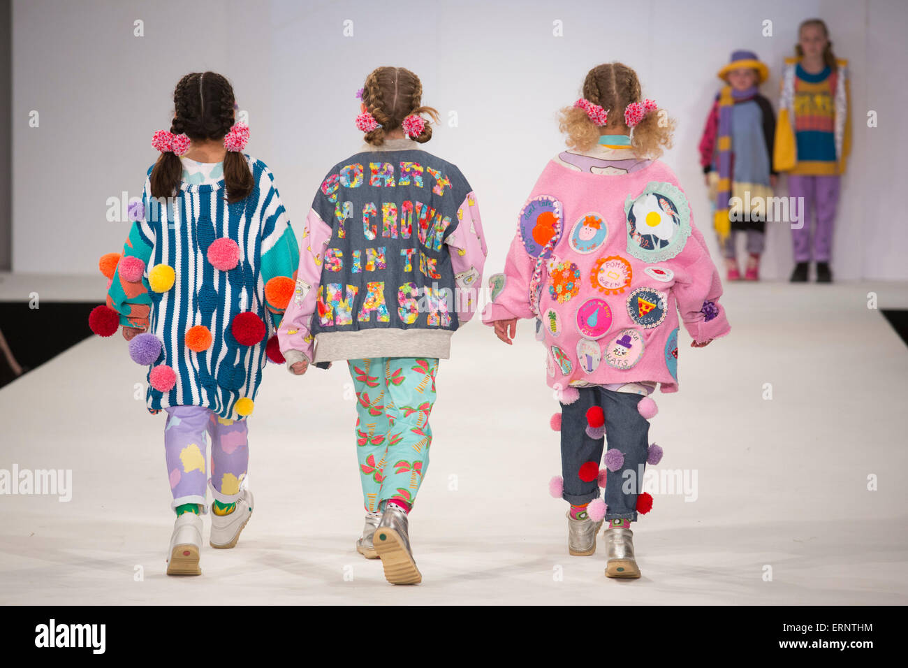 30/05/2015. London, UK. Children walk the runway during the Arts ...
