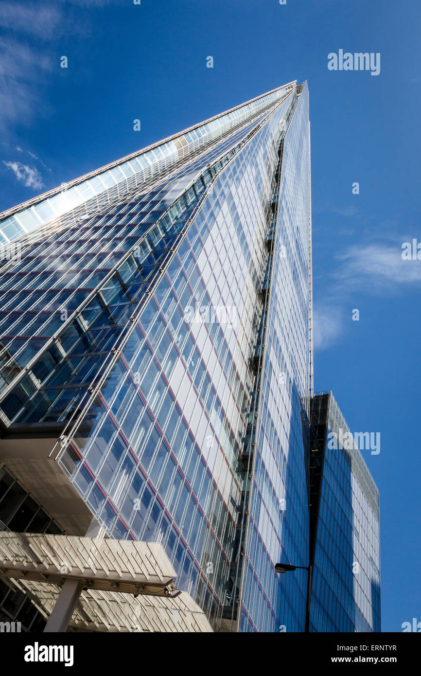 External view of The Shard building in London Bridge Street, London UK ...