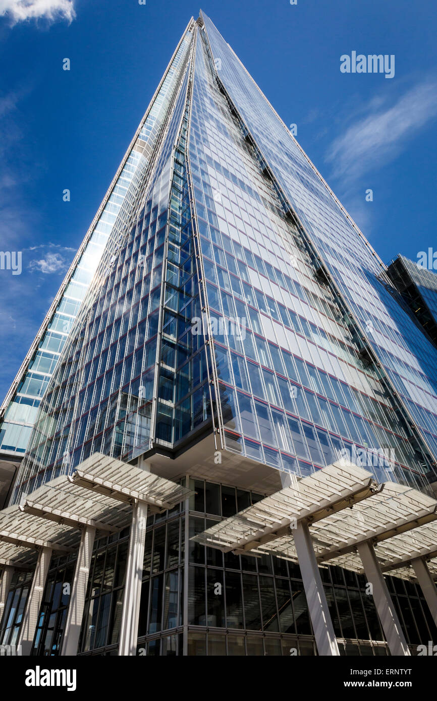 External view of The Shard building in London Bridge Street, London UK ...