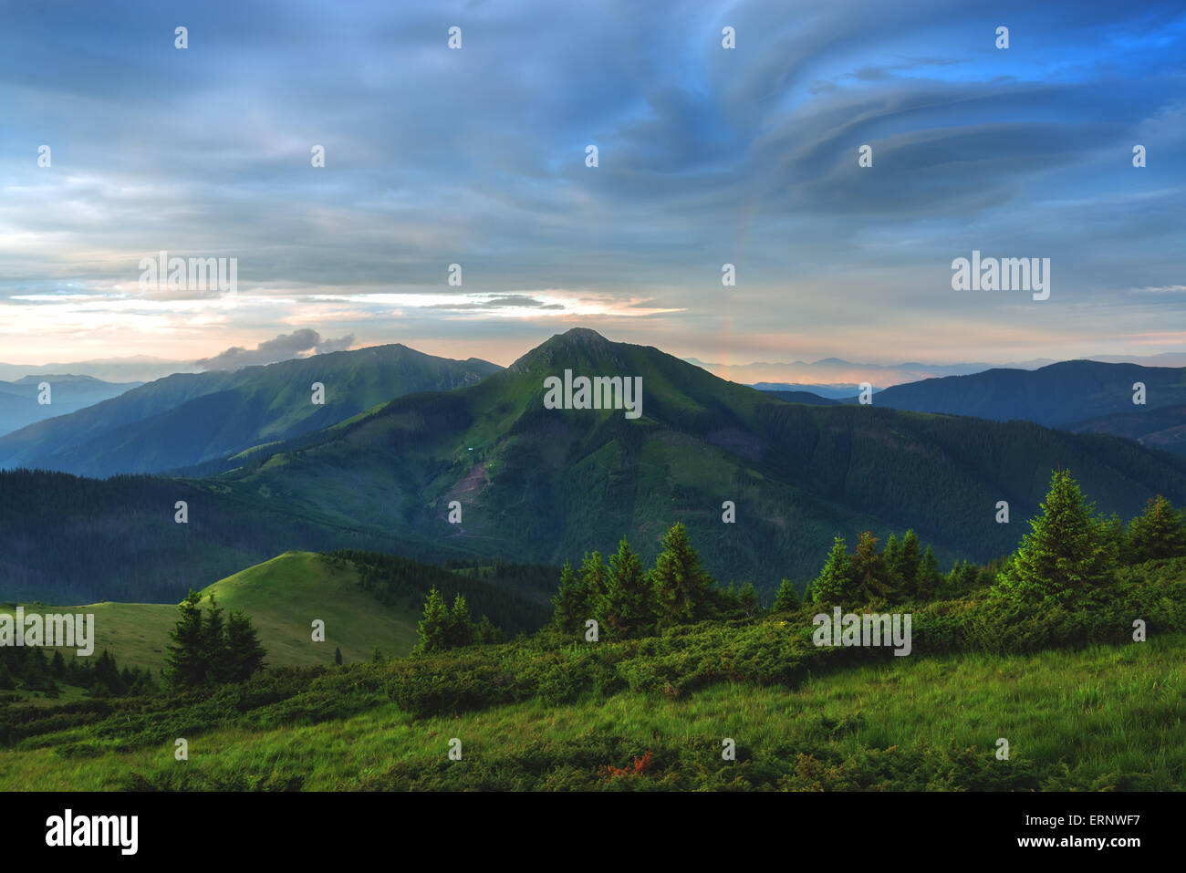 Carpathians mountain in summer time Stock Photo - Alamy