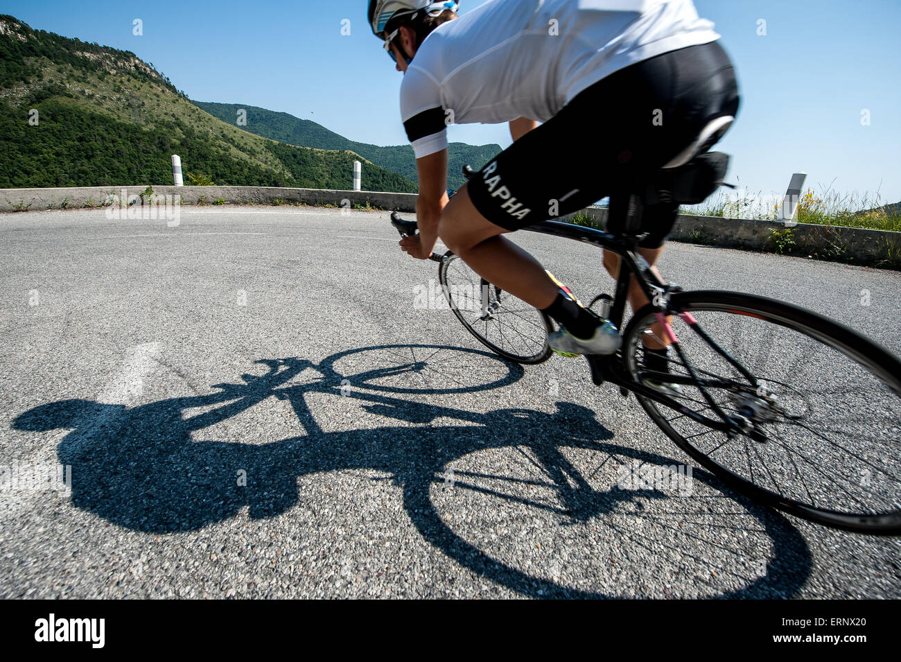 The Col du Braus just outside Nice in France is a classic bike rider's ...