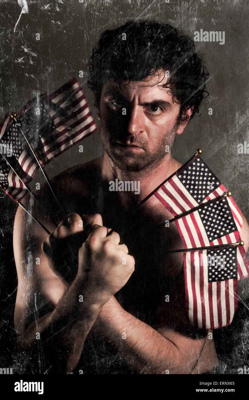 Stylized american flag hi-res stock photography and images - Alamy