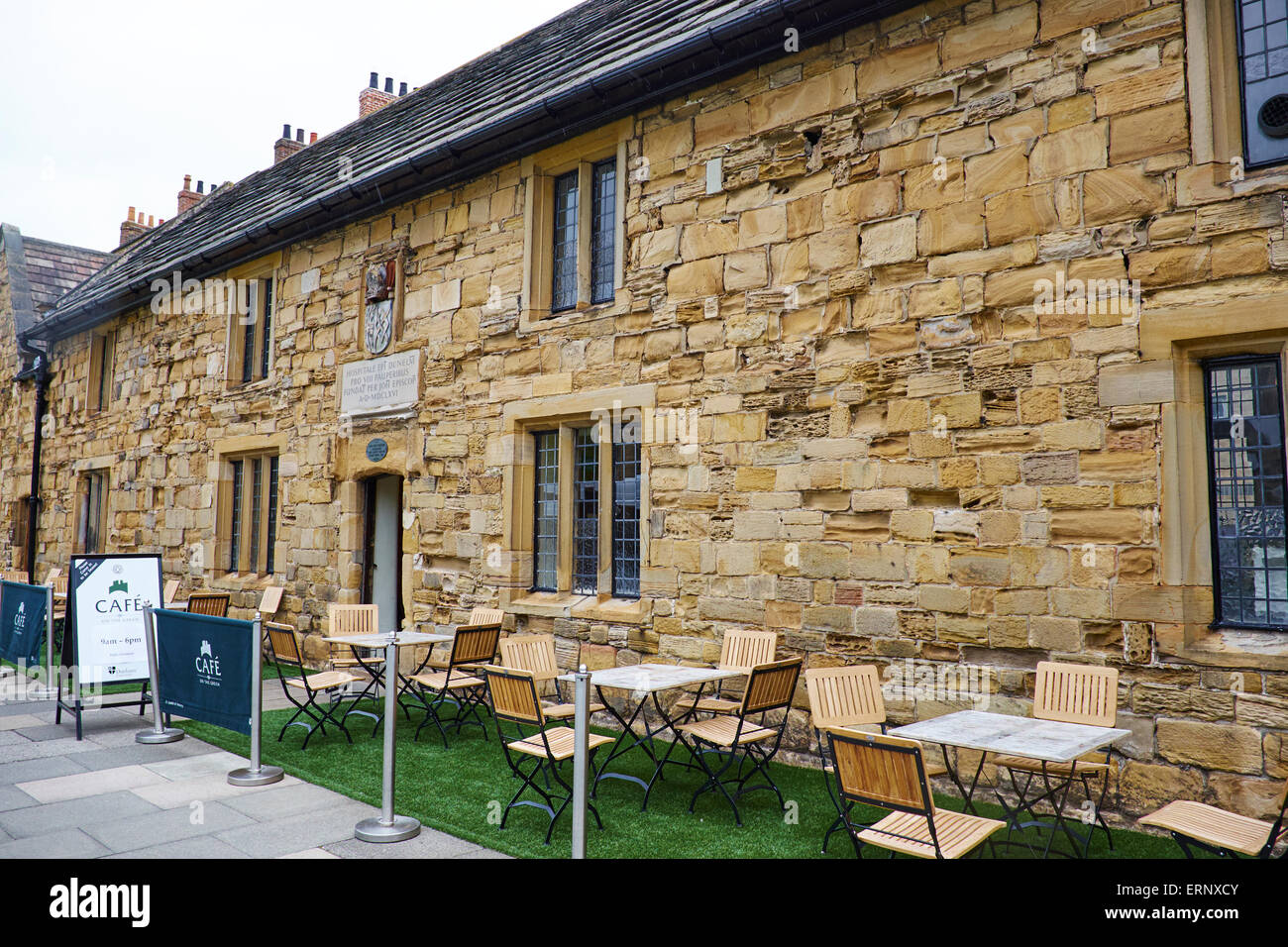 Bishop Cosin's Almshouses Now A Cafe Palace Green Durham UK Stock Photo ...
