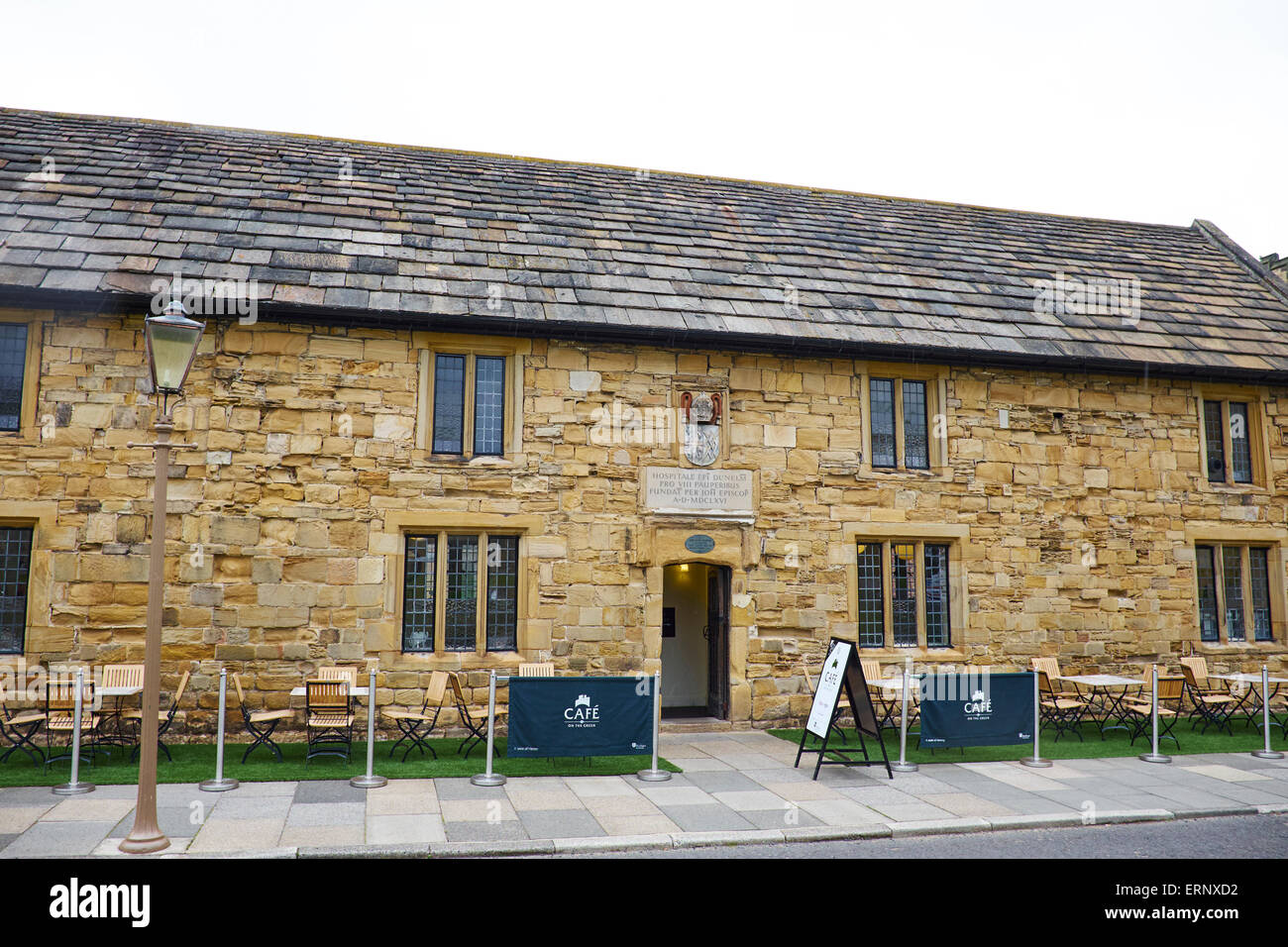 Bishop Cosin's Almshouses Now A Cafe Palace Green Durham UK Stock Photo ...