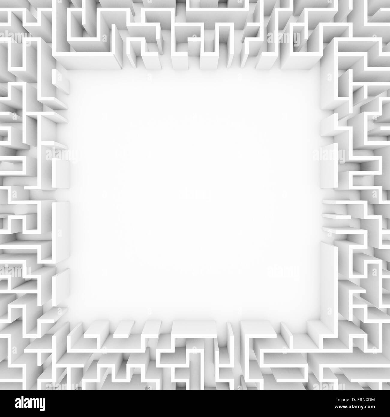 Maze with blank space Stock Photo - Alamy