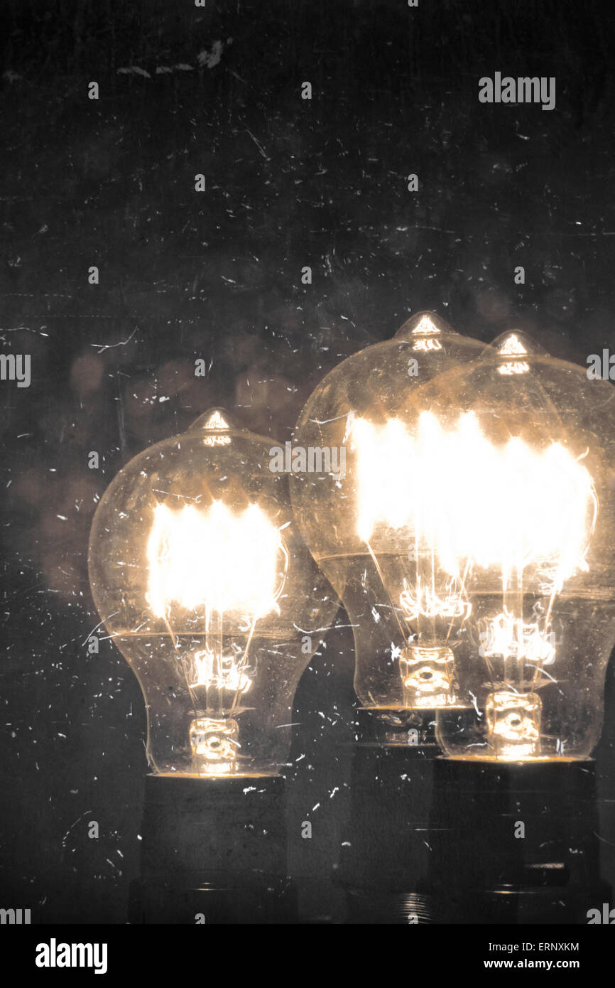Decorative antique edison style filament light bulb Stock Photo - Alamy