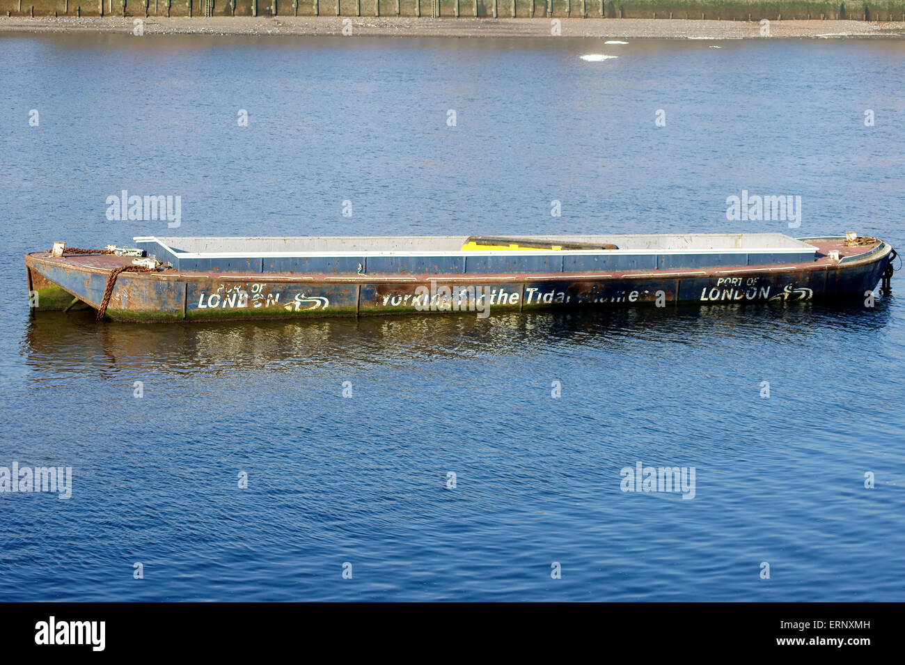 Old rusty anchored boat hi-res stock photography and images - Alamy