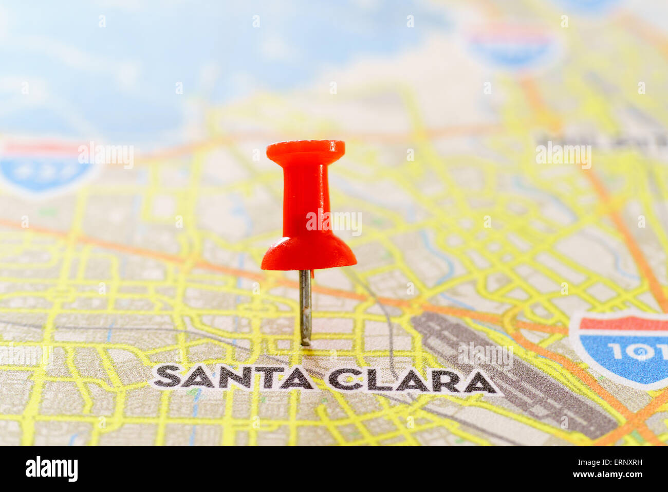 Map of Silicon Valley Stock Photo - Alamy