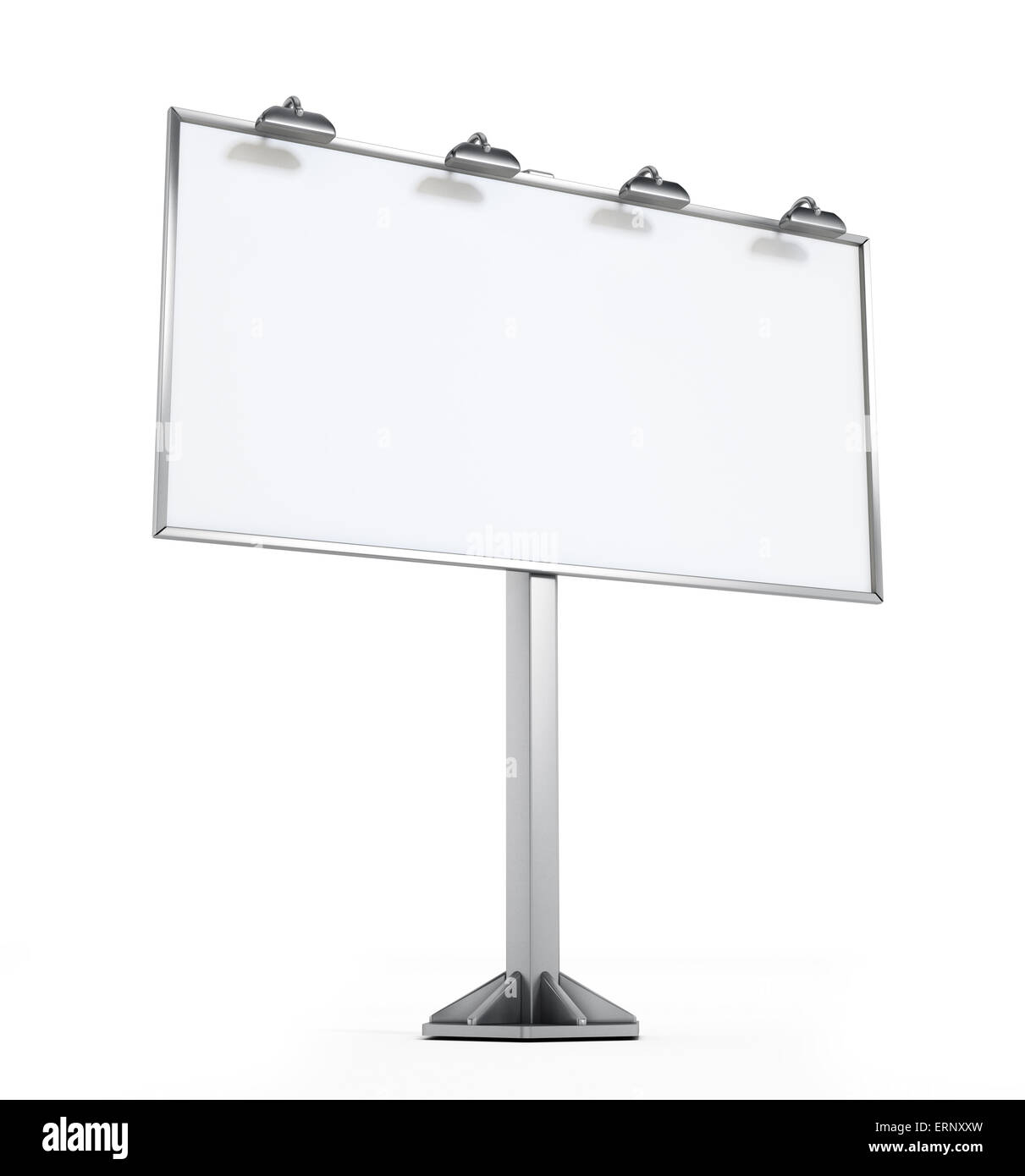 Blank billboard isolated on white background Stock Photo - Alamy