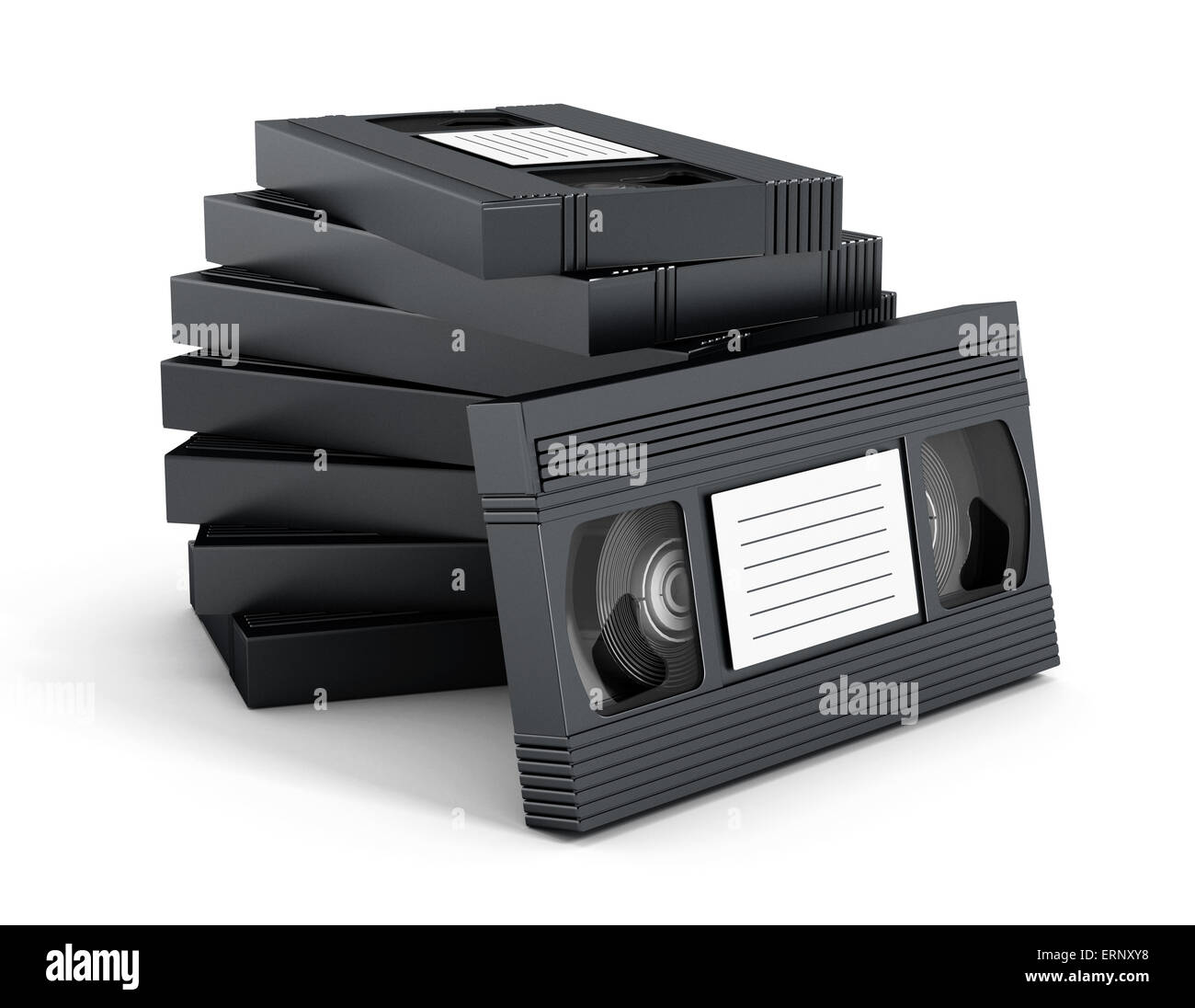 VHS videotape isolated on white background Stock Photo - Alamy