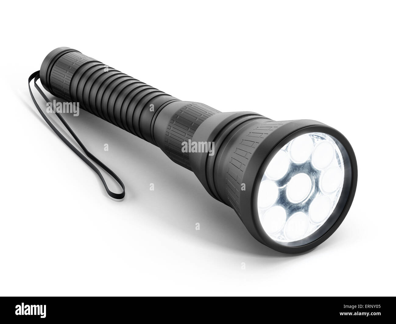 Flashlight isolated on white background Stock Photo - Alamy