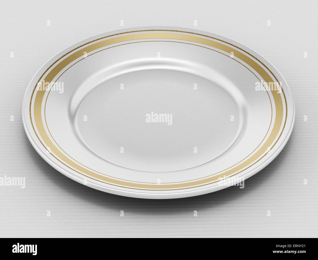 Dinner plate isolated on white background Stock Photo - Alamy