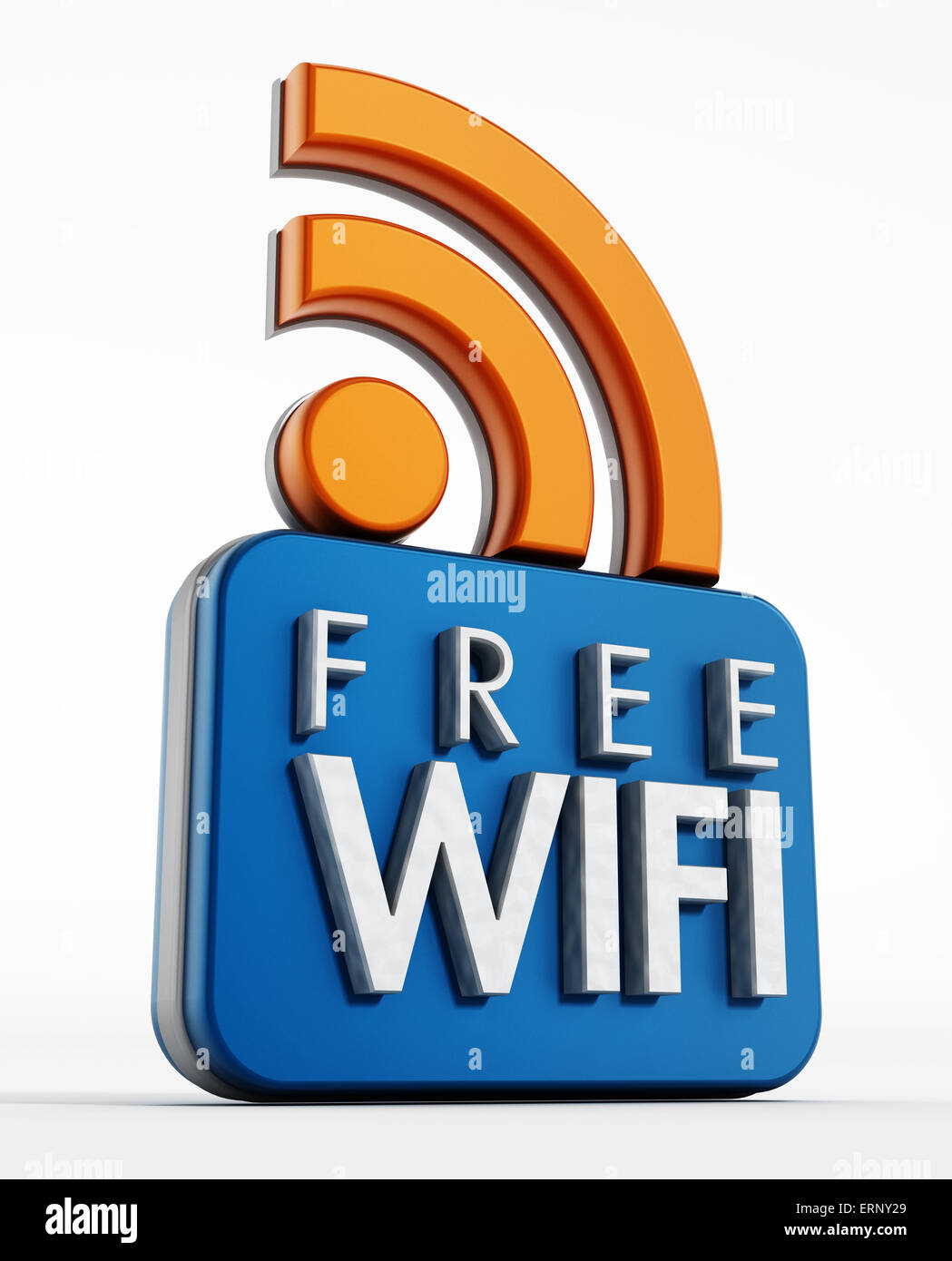 Free WiFi icon isolated on white background Stock Photo - Alamy