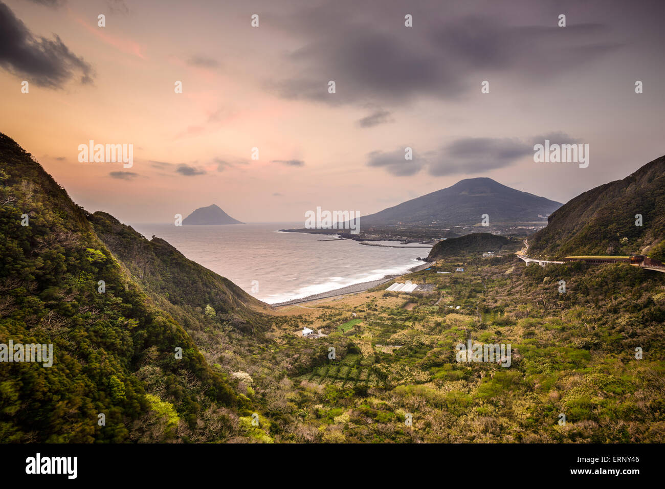 Hachijojima, Japan coastal landscape Stock Photo - Alamy