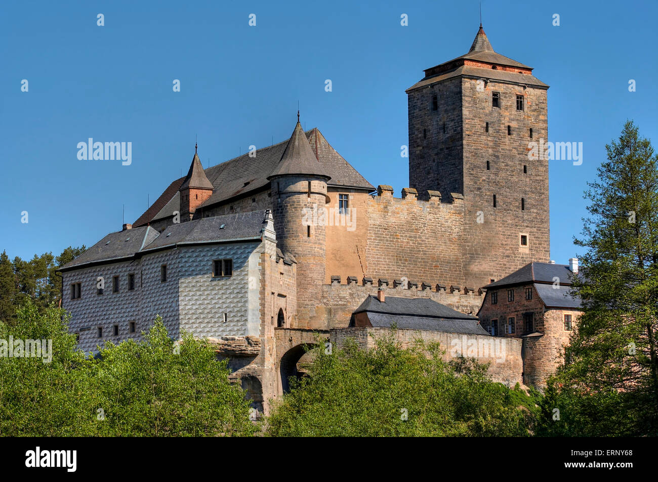 Kost Castle - famous Gothic castle Stock Photo - Alamy