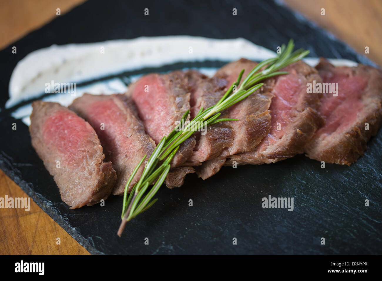 Medium Rare Cooked Beef Roast Stock Photo - Alamy