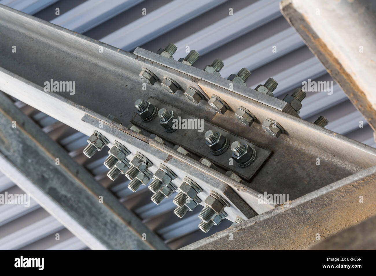 metal structural closeup on the construction site Stock Photo - Alamy