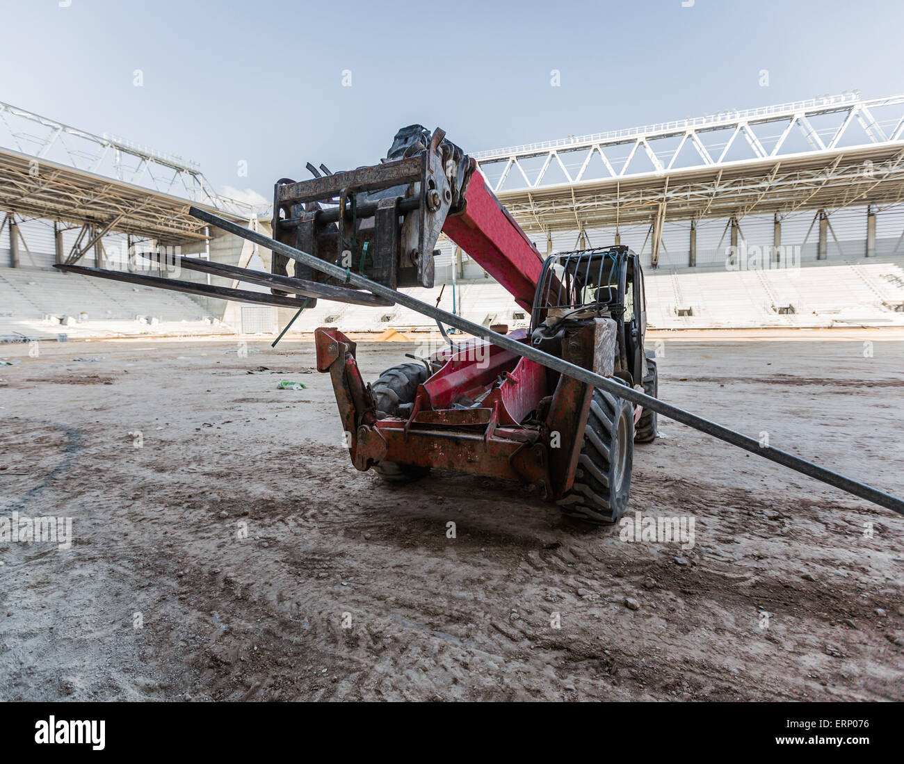 construction equipment and machinery on the construction site Stock ...