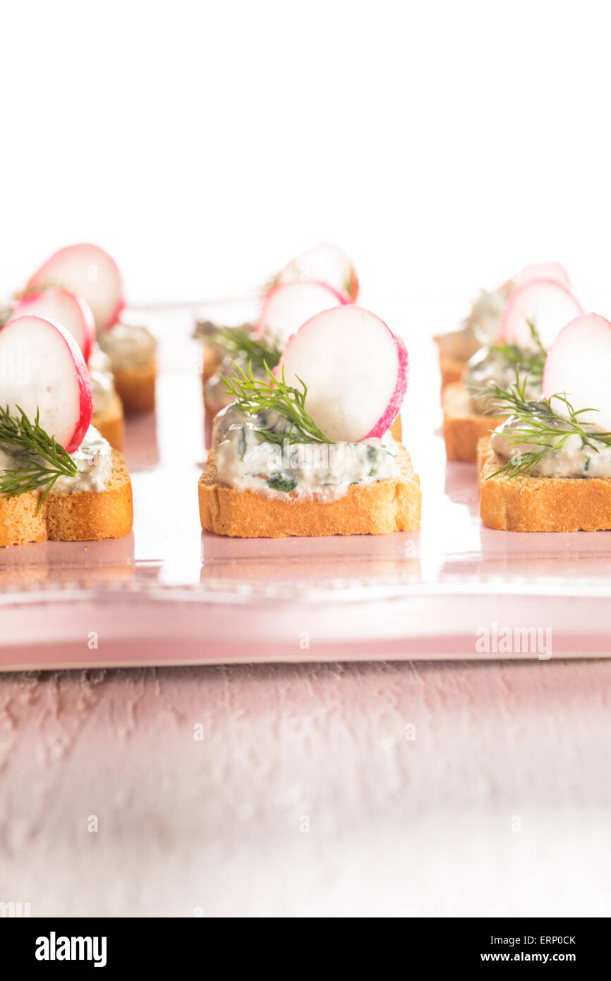 Tofu cream cheese canape hi-res stock photography and images - Alamy
