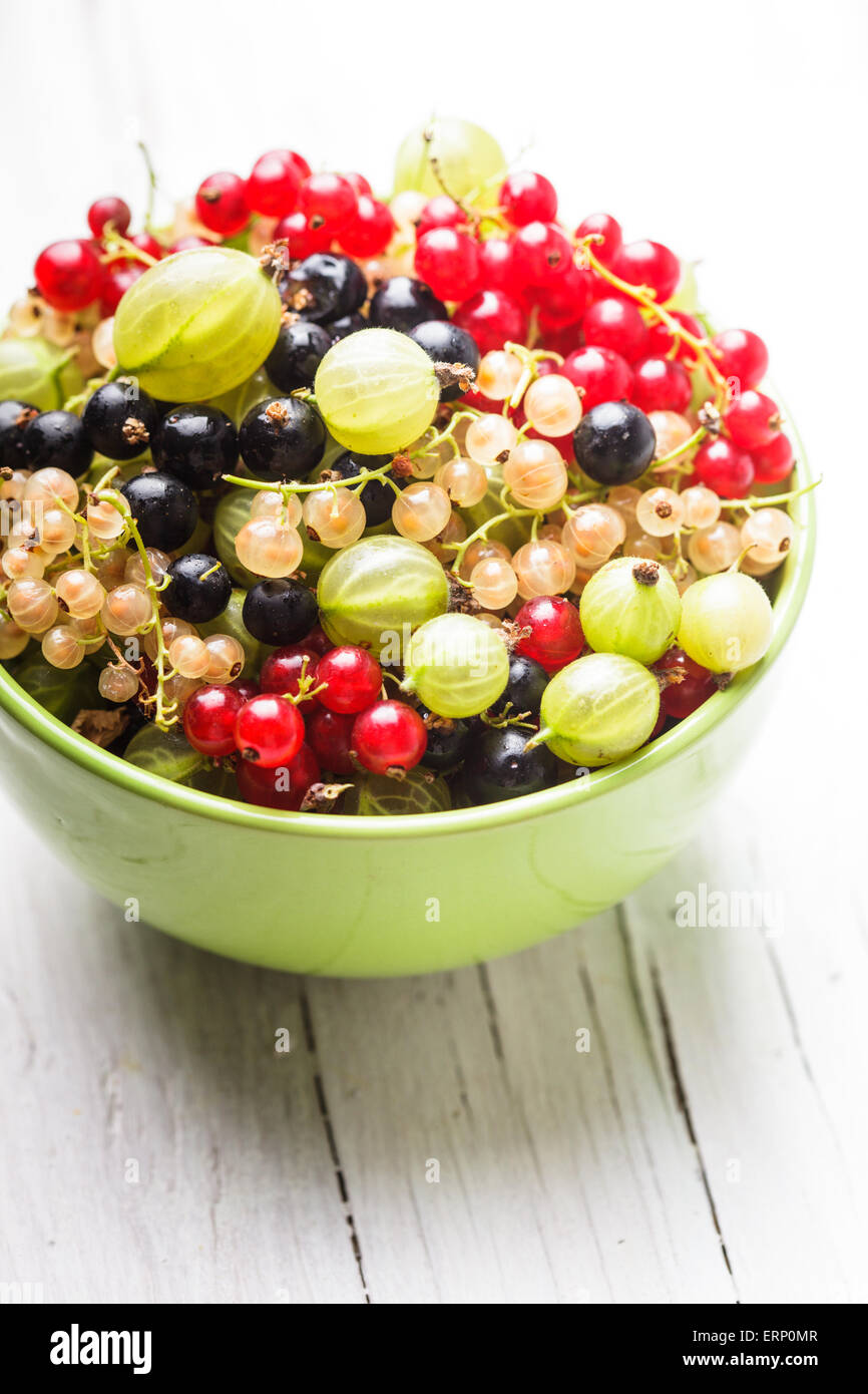 Currants and gooseberry Stock Photo - Alamy