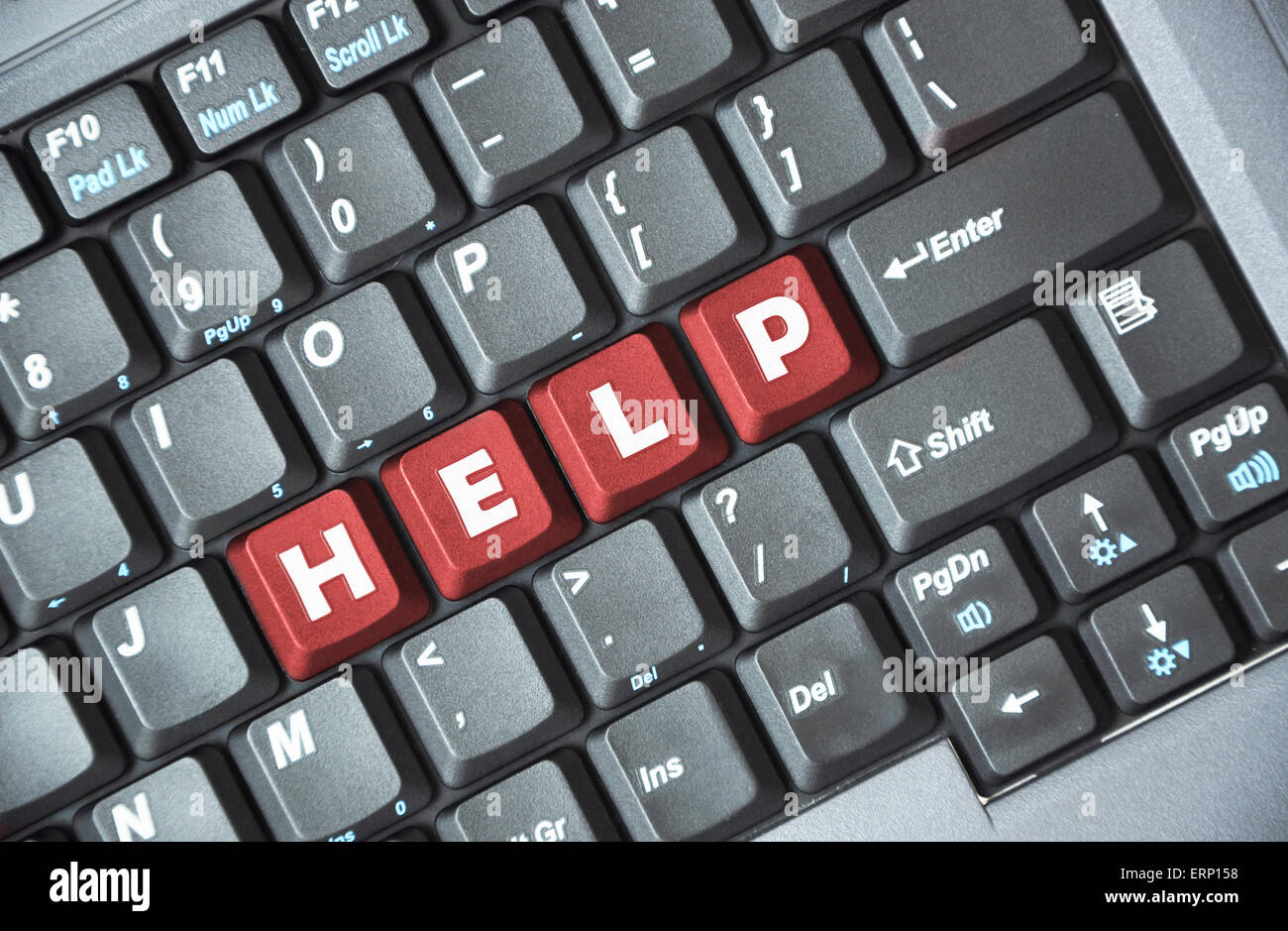 Help button computer keyboard hi-res stock photography and images - Alamy