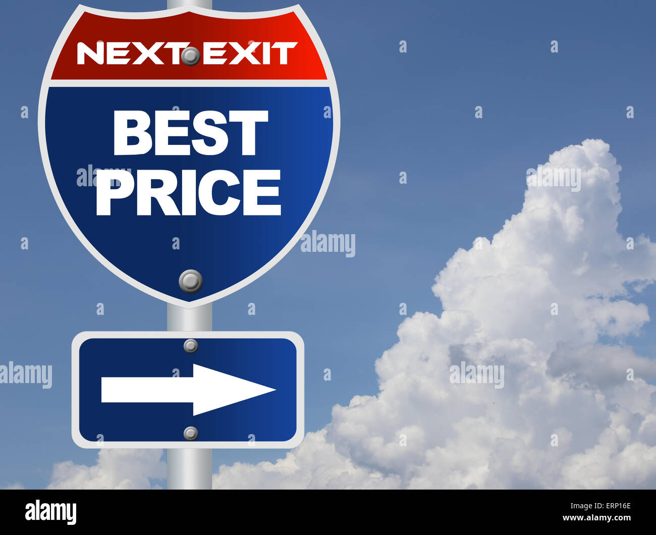 Best price road sign Stock Photo - Alamy