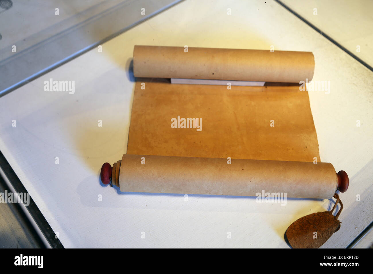 Roman scroll. Replica. Rome. Italy Stock Photo - Alamy