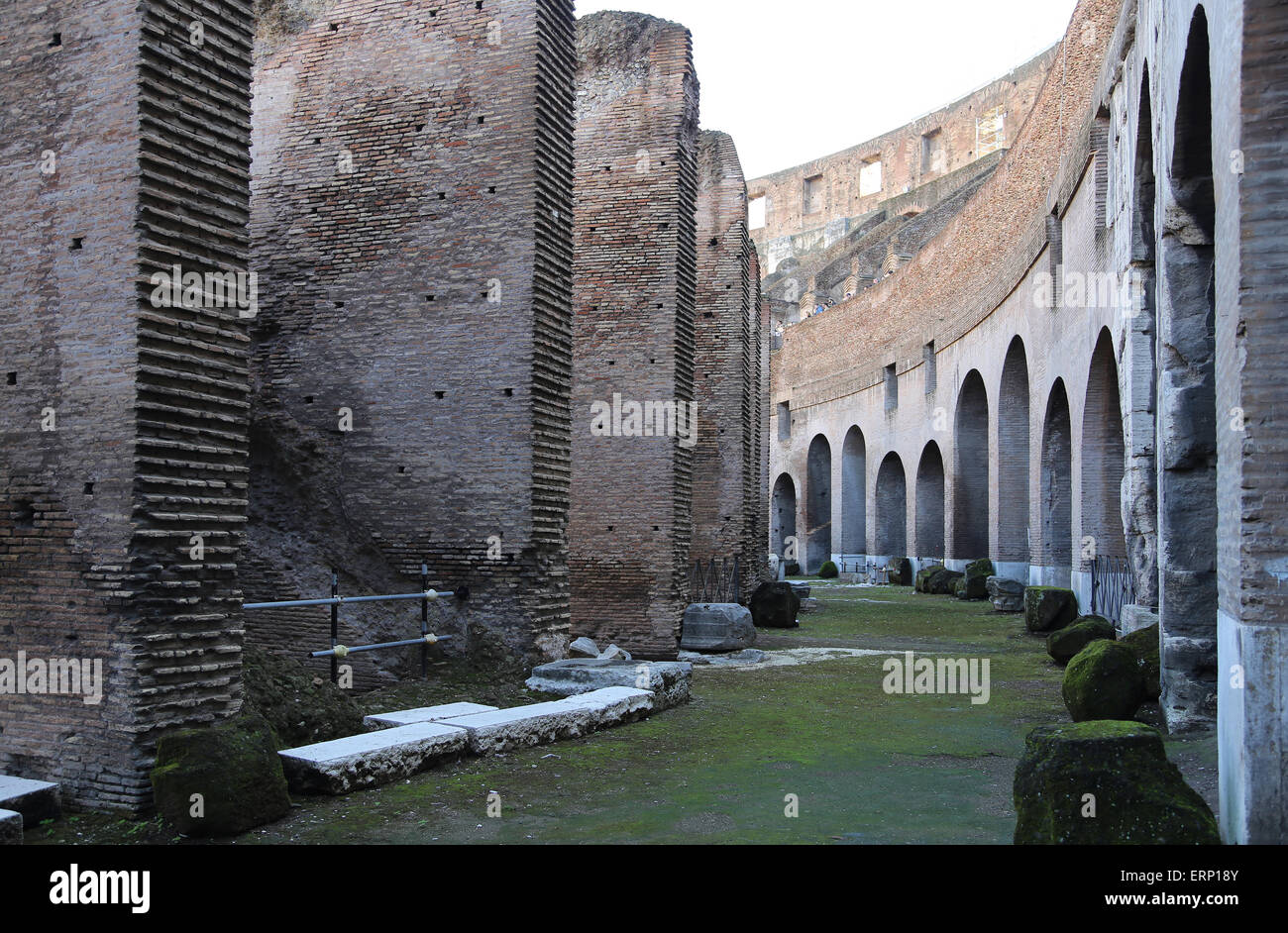 Inside flavian amphitheater hi-res stock photography and images - Alamy