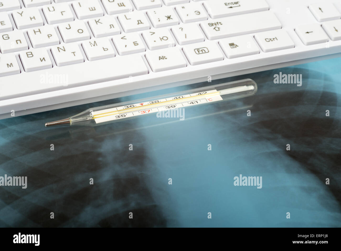 X-ray examination and keyboard Stock Photo - Alamy