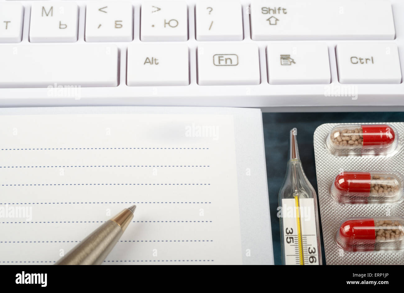 X-ray examination and notebook Stock Photo - Alamy