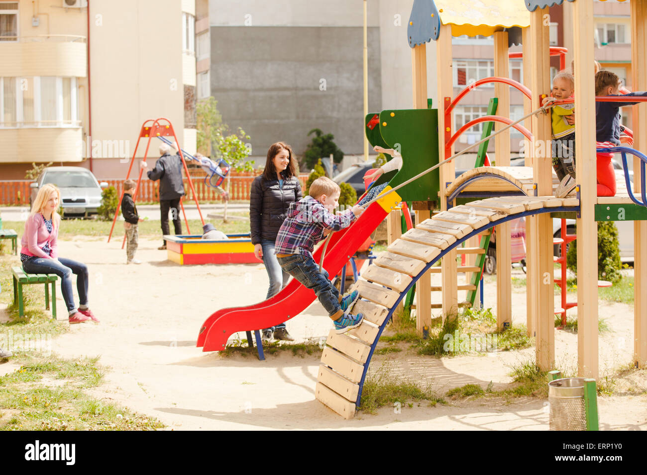 Children at the playground Stock Photo - Alamy
