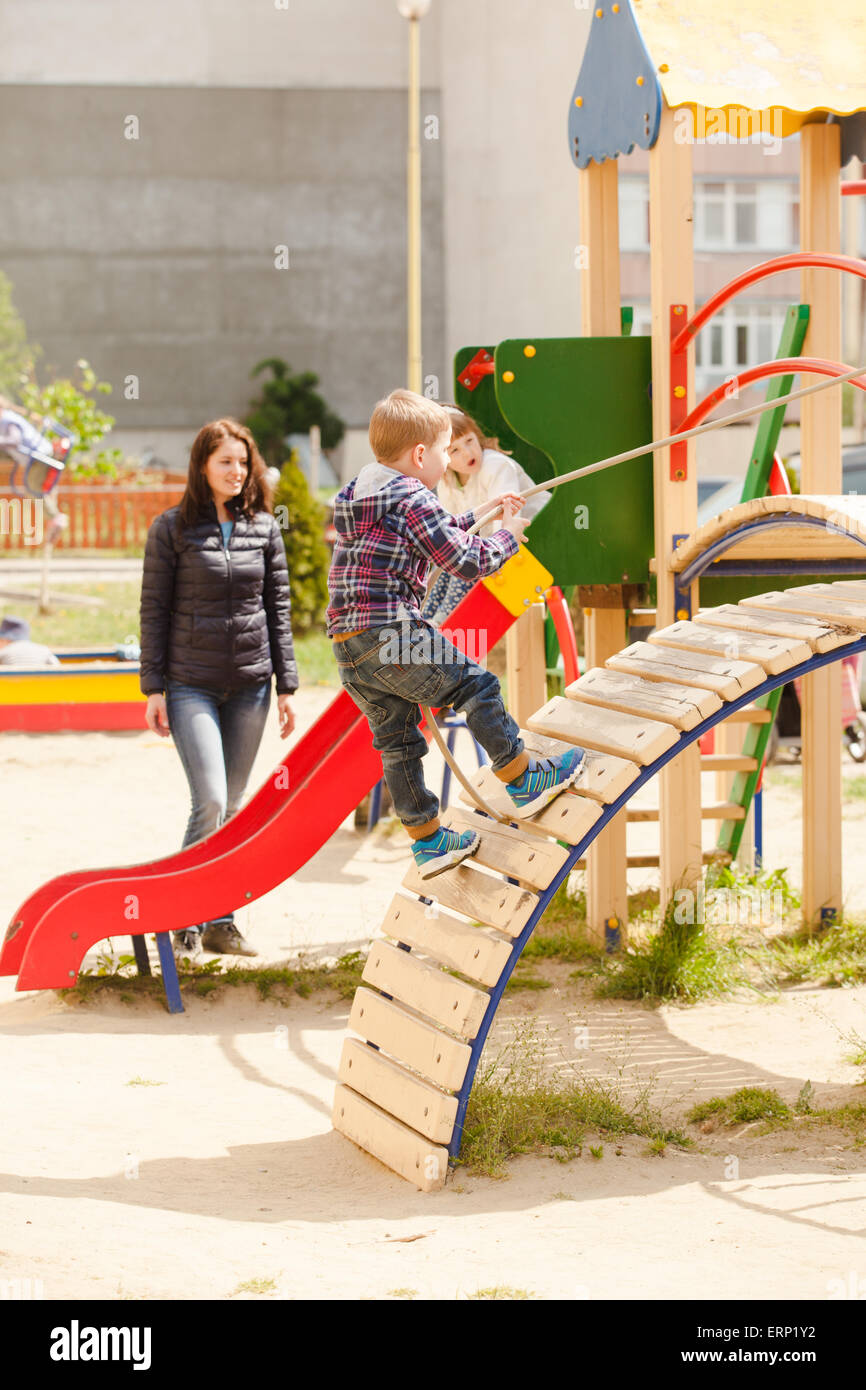 Children at the playground Stock Photo - Alamy