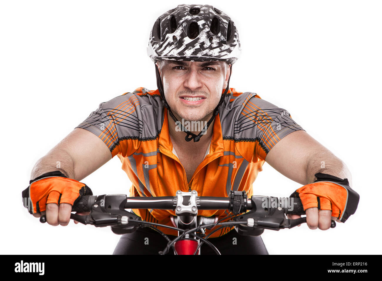 Exhausted Cyclist Athlete Bike High Resolution Stock Photography and ...