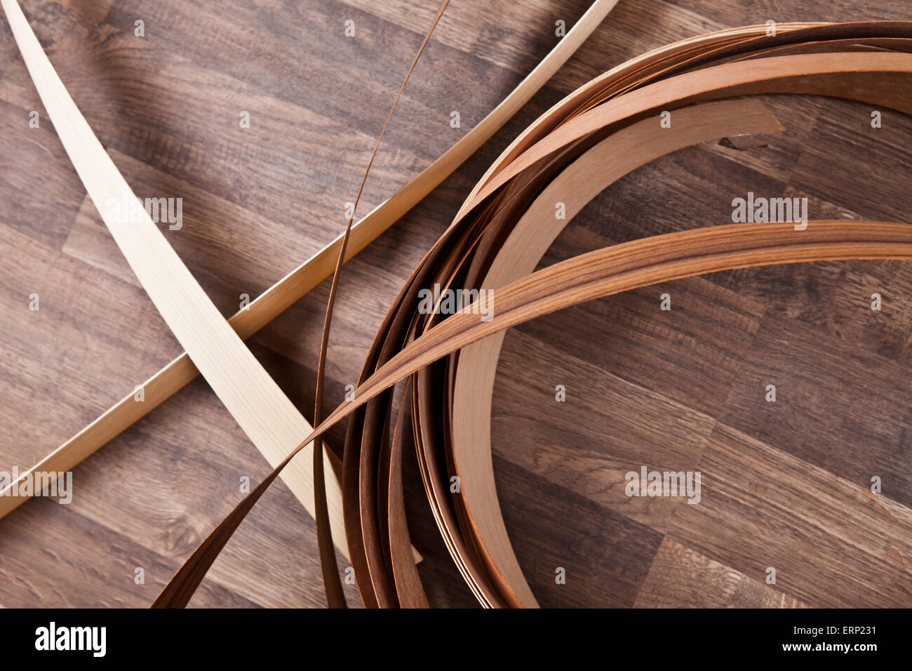 wooden floor with small veneer Stock Photo - Alamy