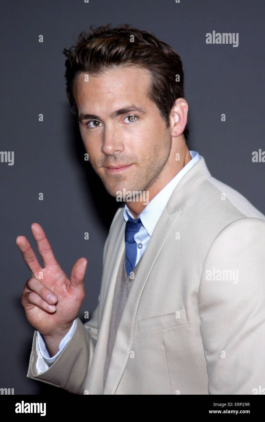 Ryan Reynolds at the Los Angeles premiere of 'The Proposal' held at the ...
