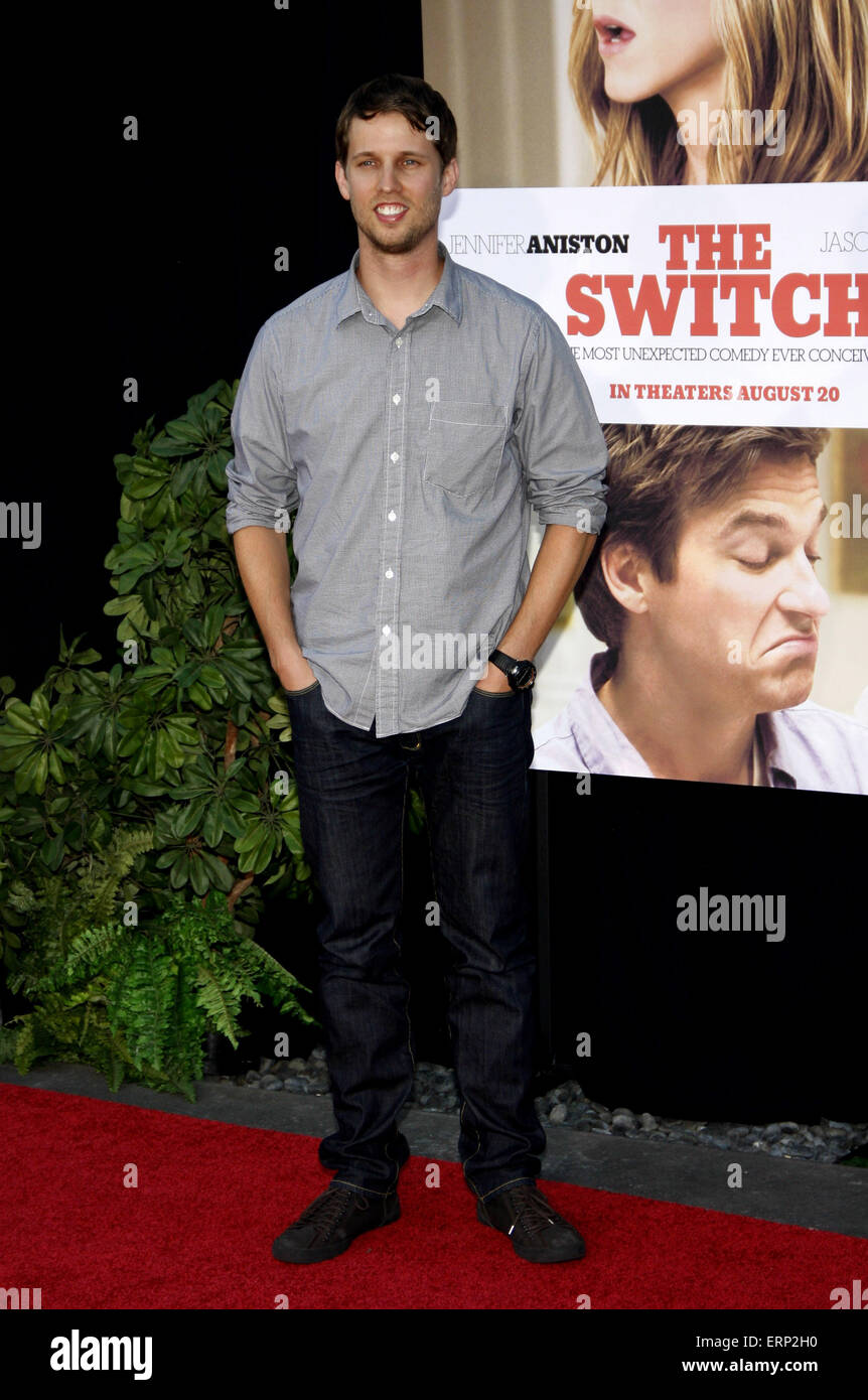 Jon Heder at the Los Angeles premiere of 'The Switch' held at the ...