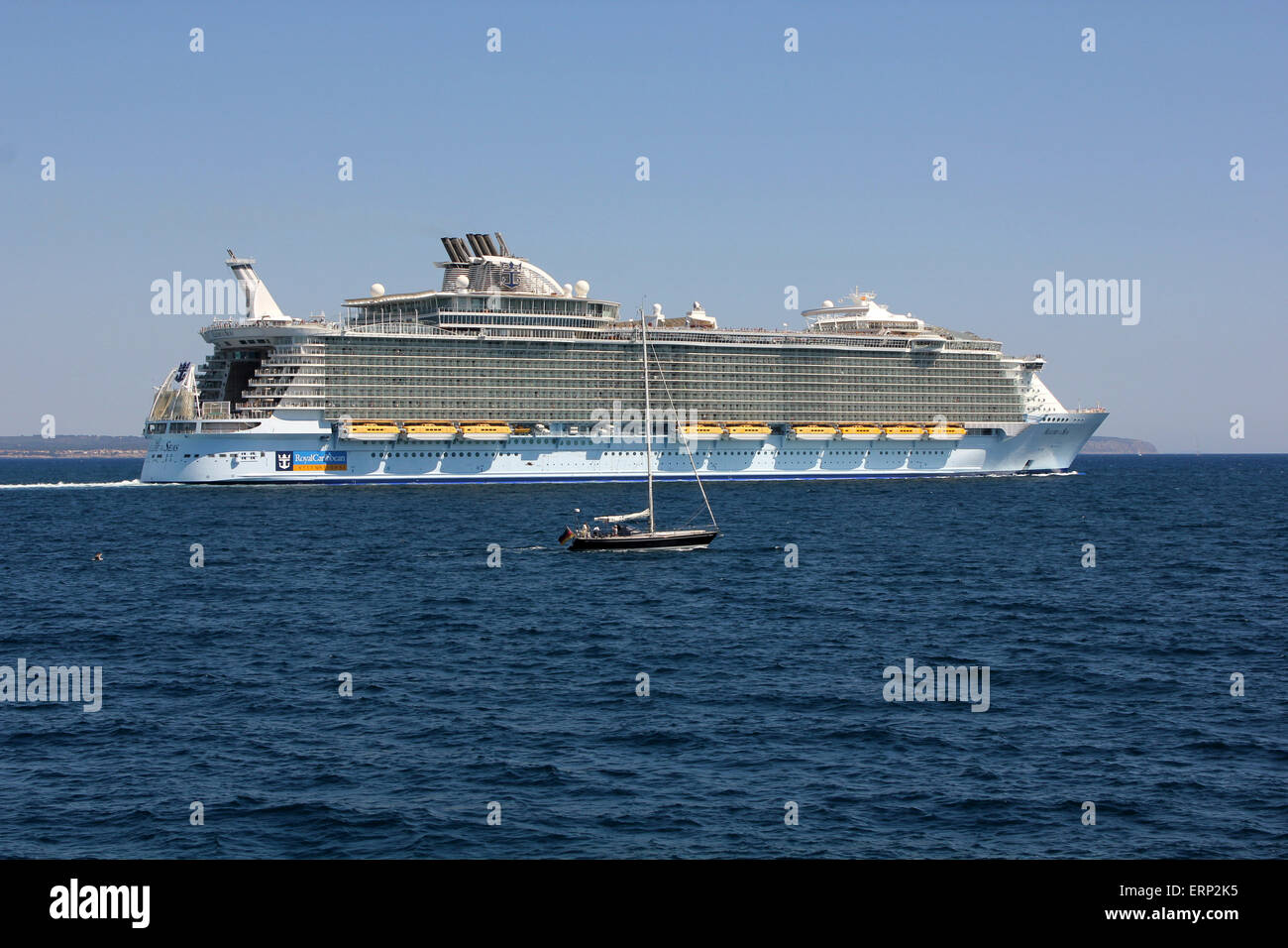 Mega Cruise ship “ALLURE OF THE SEAS” (360 mtrs long, launched 2010 ...