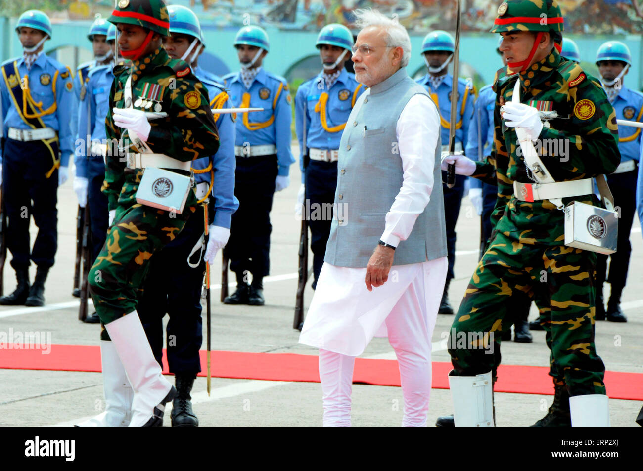 Dhaka, Bangladesh. 6th June, 2015. Indian Prime Minister Narendra Modi ...
