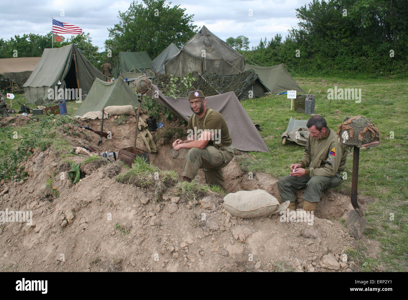 Wwii army camp hi-res stock photography and images - Alamy