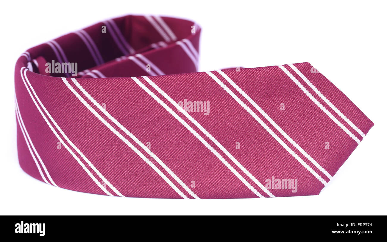 Close up of a necktie over white background Stock Photo - Alamy
