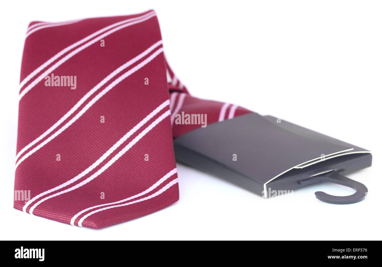 Close up of a necktie over white background Stock Photo - Alamy