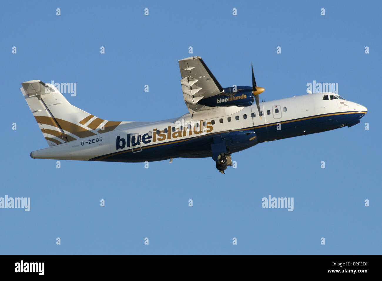 Blue islands plane hi-res stock photography and images - Alamy