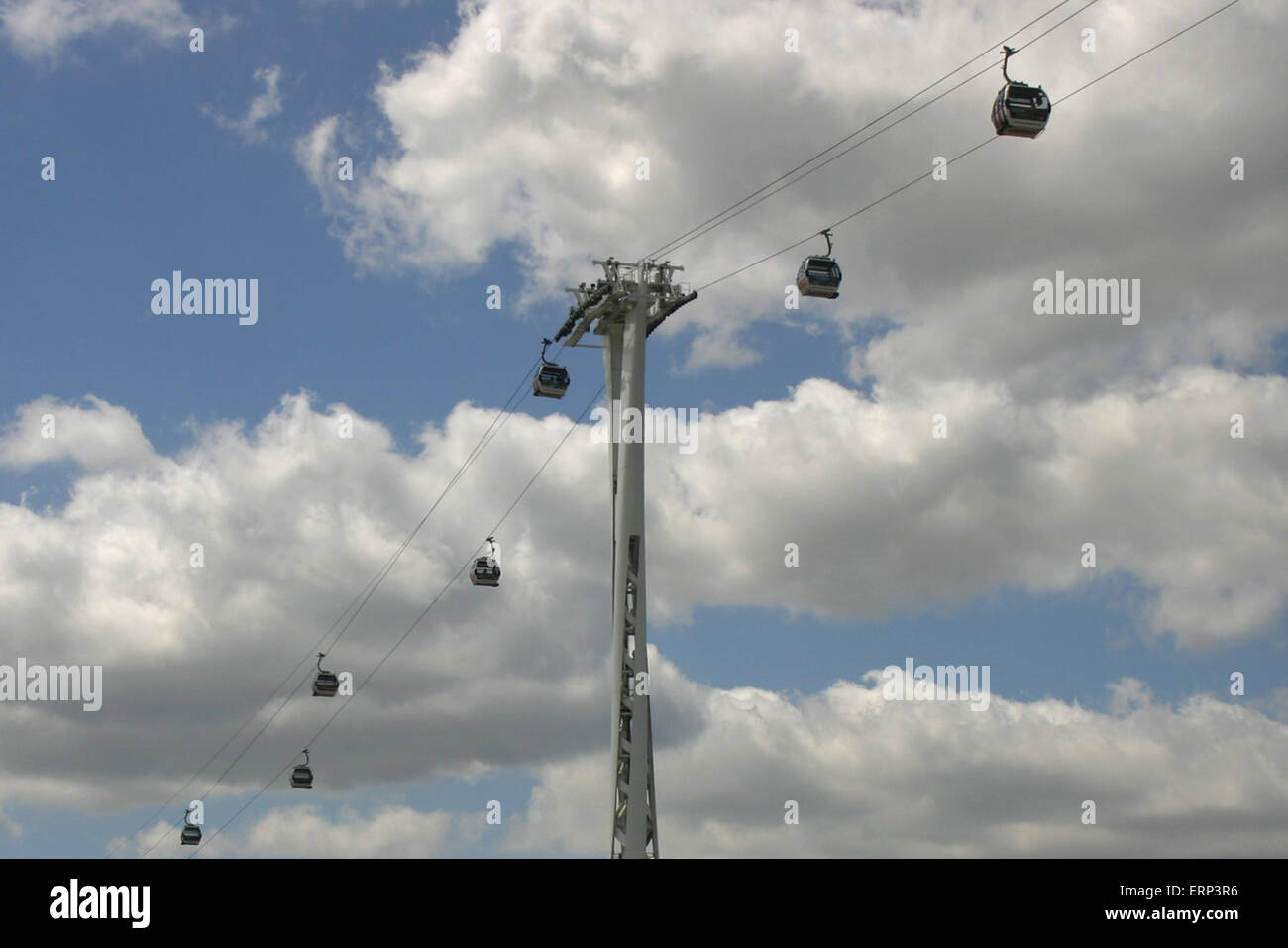 london emirates airline cable car Stock Photo - Alamy