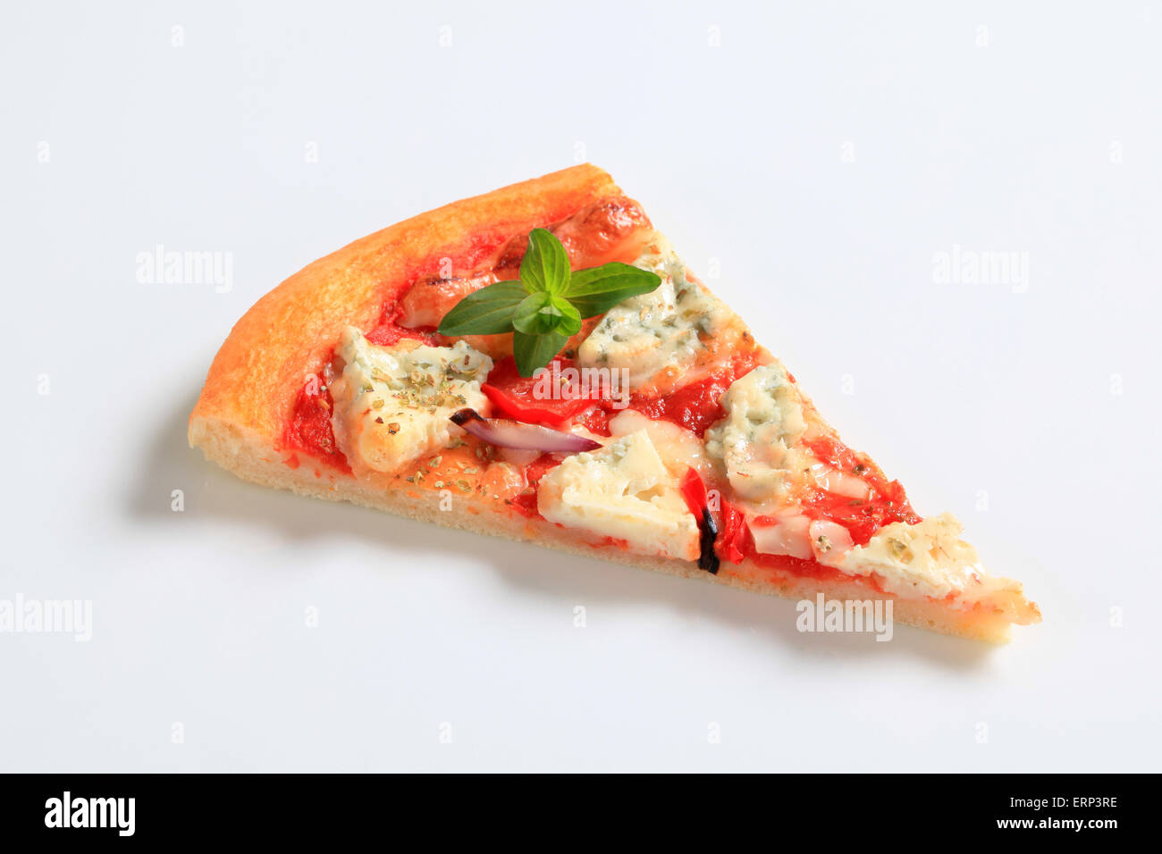 Slice of pizza on a slice server Stock Photo - Alamy